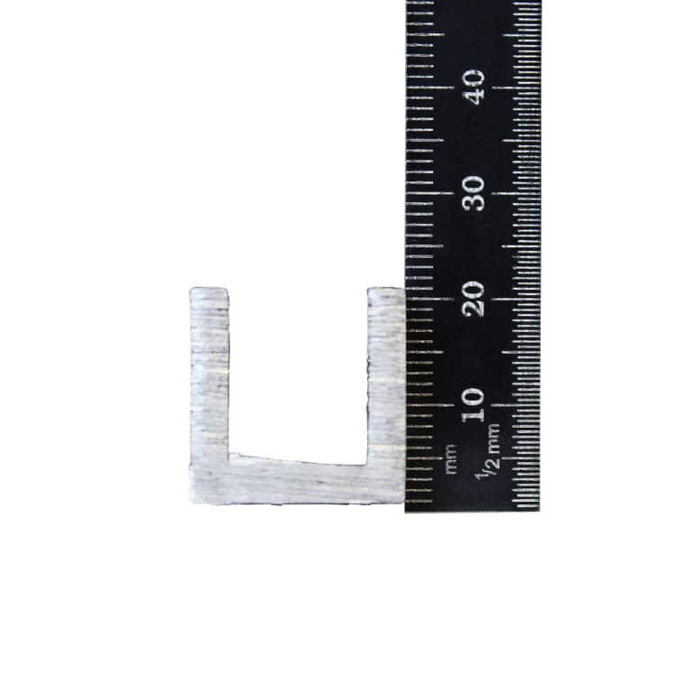 Aluminium U Channel Sections | 3/4" x 3/4" x 1/8" (3.2mm) Wall ...