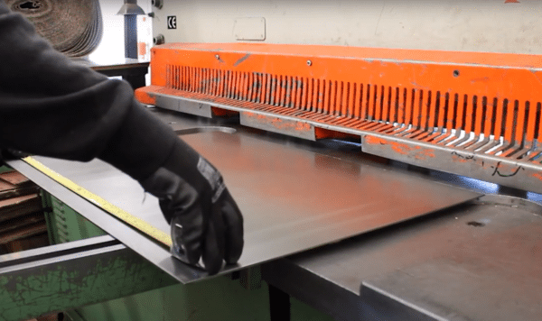 Cutting Metal Sheet with a Guillotine - Speciality Metals