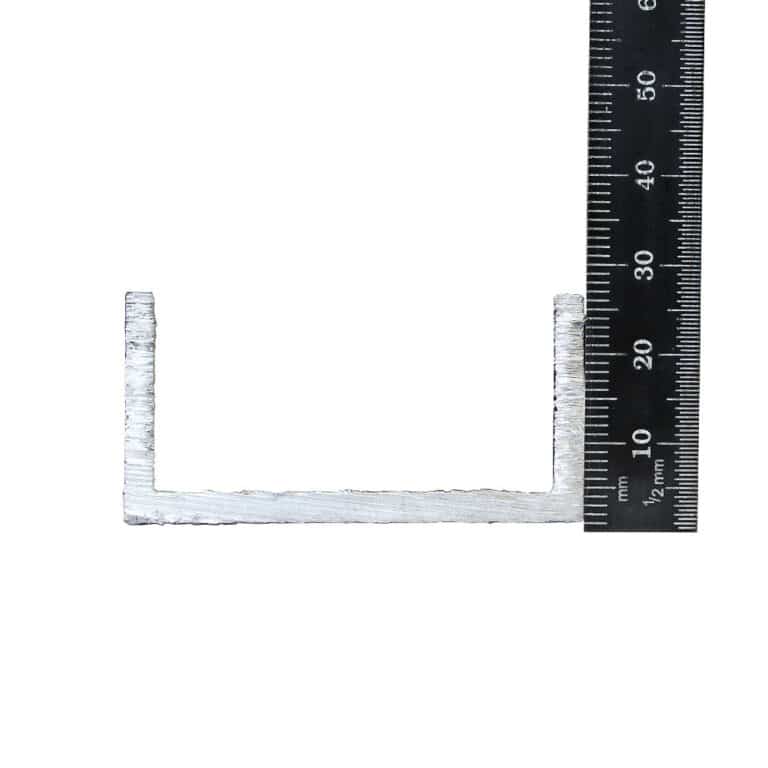 Aluminium 2 x 1 x 1/8 U Channel Sections | 2" x 1" x 1/8" (3.2mm) Wall ...