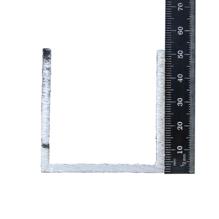 Aluminium 2 x 1/8 U Channel Sections | 2" x 1/8" (3.2mm) Wall ...